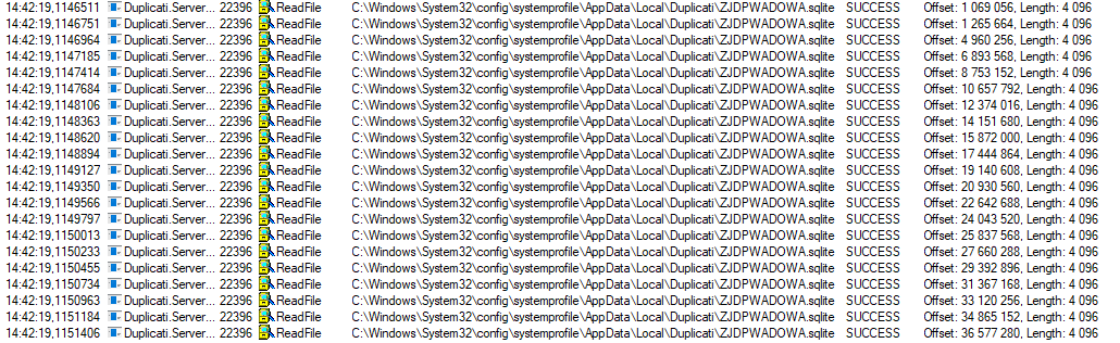 Job hangs if 67 000 files were added since last backup · Issue #4172 · duplicati/duplicati · GitHub