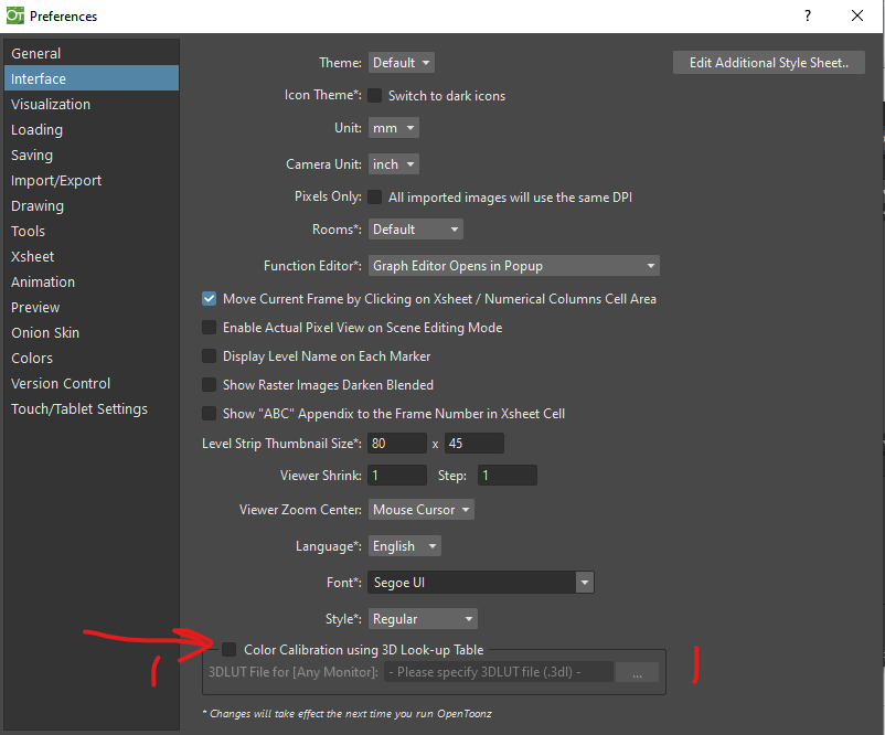Opentoonz 1.4 Warning. Failed to load 3dlut file everytime i open the ...