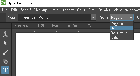 Type tool options missings · Issue #4554 · opentoonz/opentoonz · GitHub