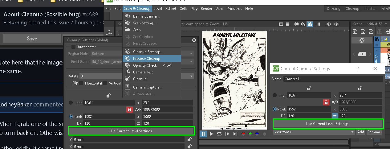 About Cleanup (Solved) · Issue #4689 · opentoonz/opentoonz · GitHub