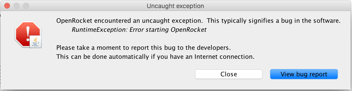 Java Error Illegal Access On Start · Issue 380 · Openrocketopenrocket · Github