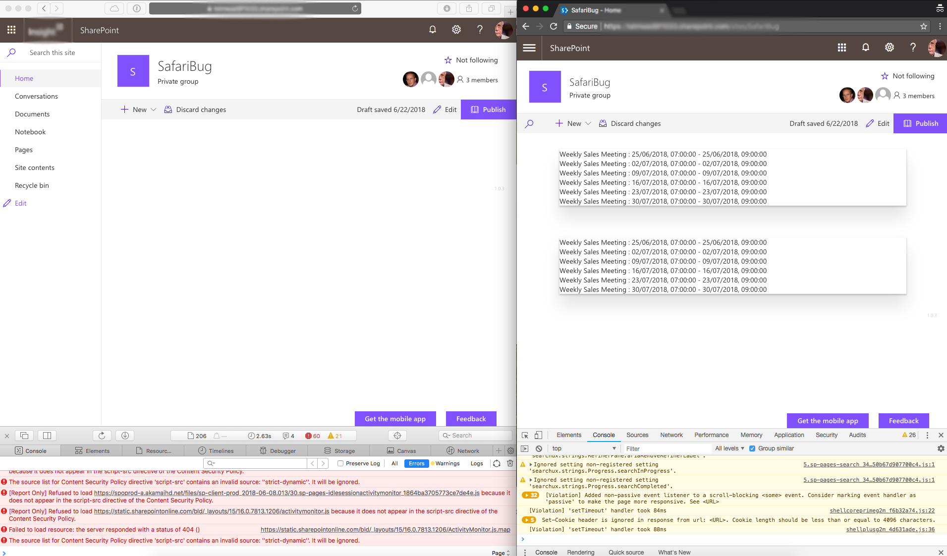 Safari Does Not Load Webpart Using Msgraphclient · Issue 2110 · Sharepointsp Dev Docs · Github