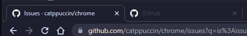 Inactive window tab header color contrast · Issue #8 · catppuccin/chrome · GitHub