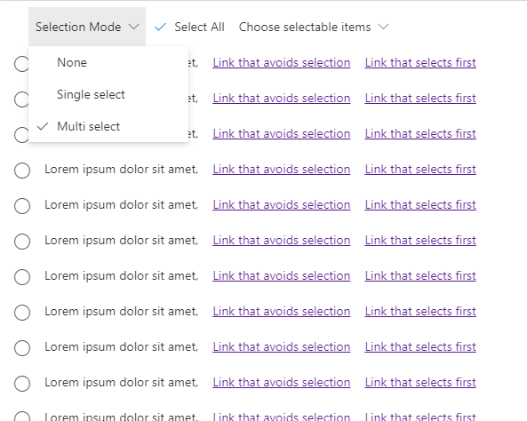 Selection's official documentation has a bug · Issue #12322 · microsoft/fluentui · GitHub