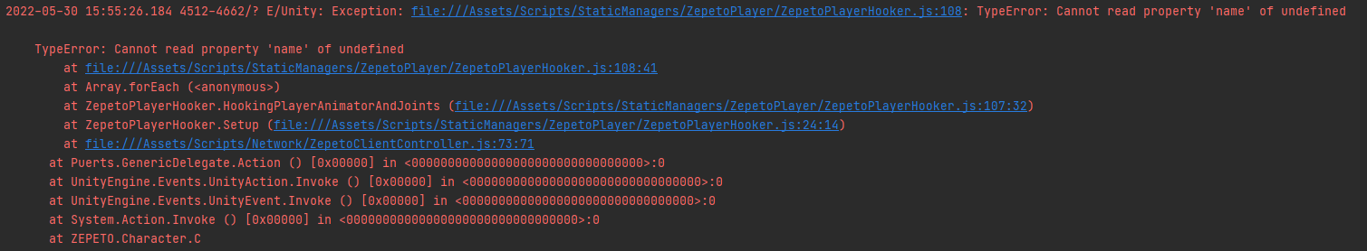 각종 Property undefined · Issue #819 · naverz/zepeto-studio-kor · GitHub