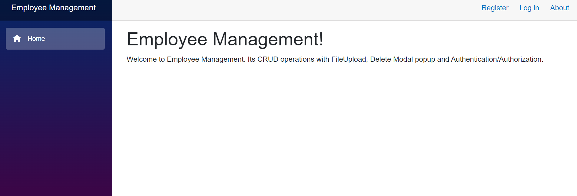 GitHub - saharanit6288/BlazorEmployeeApp: Welcome to Employee WebApp. Its CRUD operations with ...