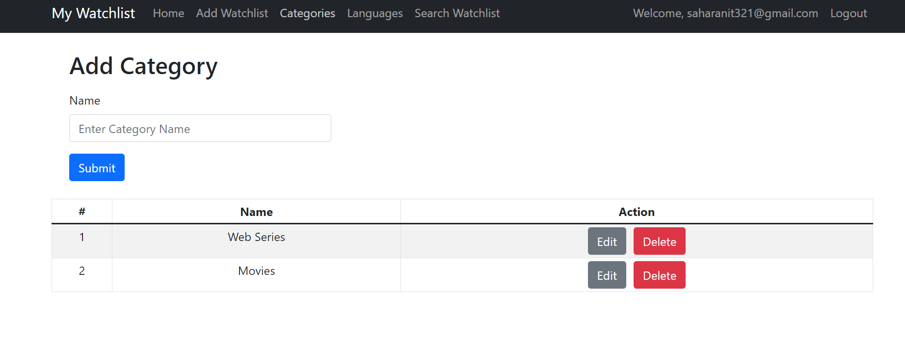 Github Saharanit6288 React18 Crud Auth App Its A Movies Web Series Watchlist Crud With Auth
