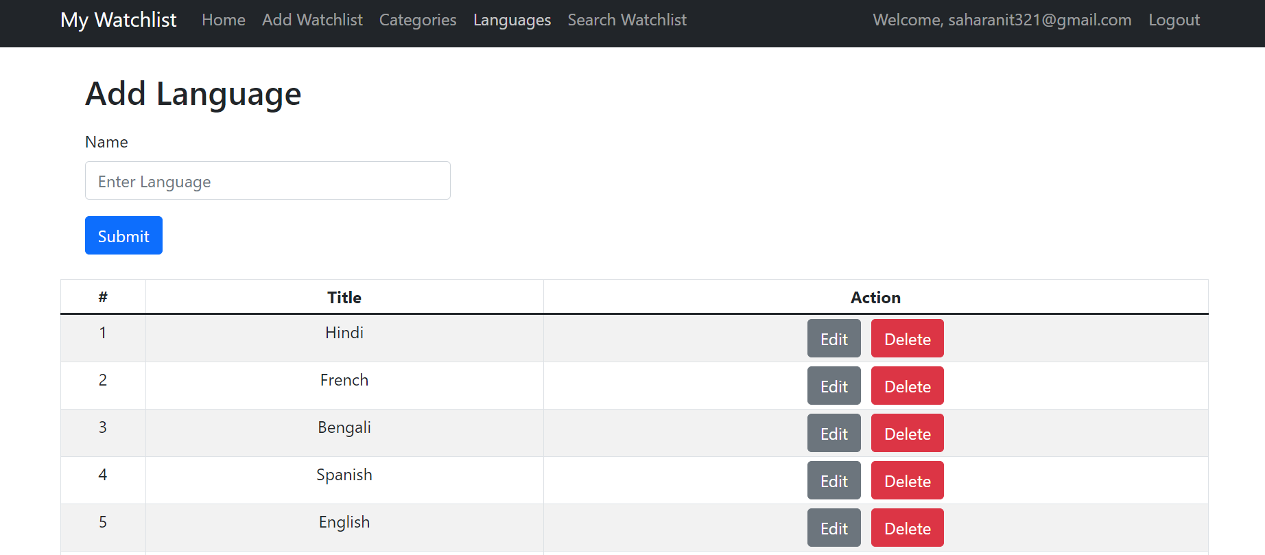 Github Saharanit6288 React18 Crud Auth App Its A Movies Web Series Watchlist Crud With Auth
