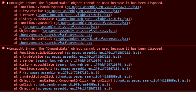 The "DynamicData" object cannot be used because it has been disposed · Issue #31 · microsoft ...