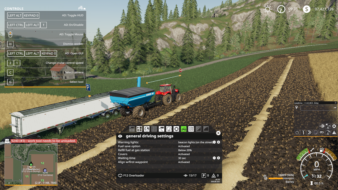 Combine 'stop during unloading' disabled and 100% filled will not be unloaded (2) · Issue #5726 ...