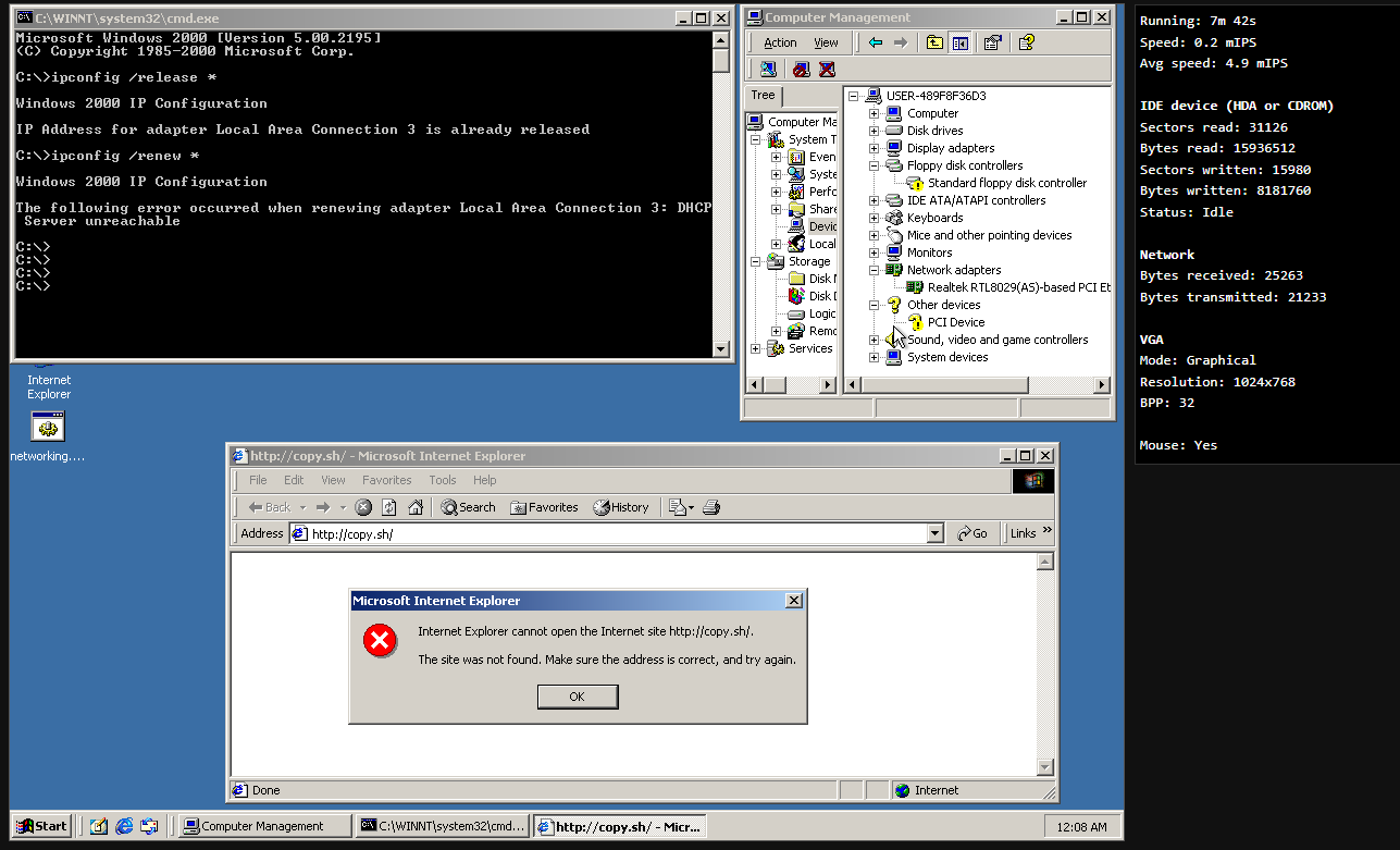 Windows 2000: internet not working · Issue #651 · copy/v86 · GitHub