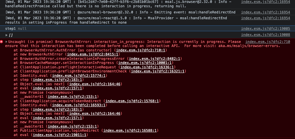 Browserautherror Interactioninprogress · Issue 5744 · Azureadmicrosoft Authentication