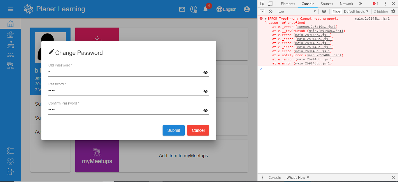 Changing password error from non-admin user · Issue #3091 · open-learning-exchange/planet · GitHub