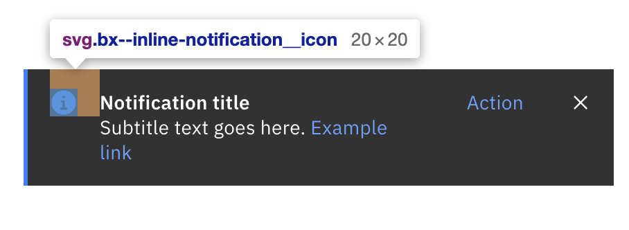 Inline notification icon incorrect size · Issue #1782 · carbon-design-system/carbon-components ...