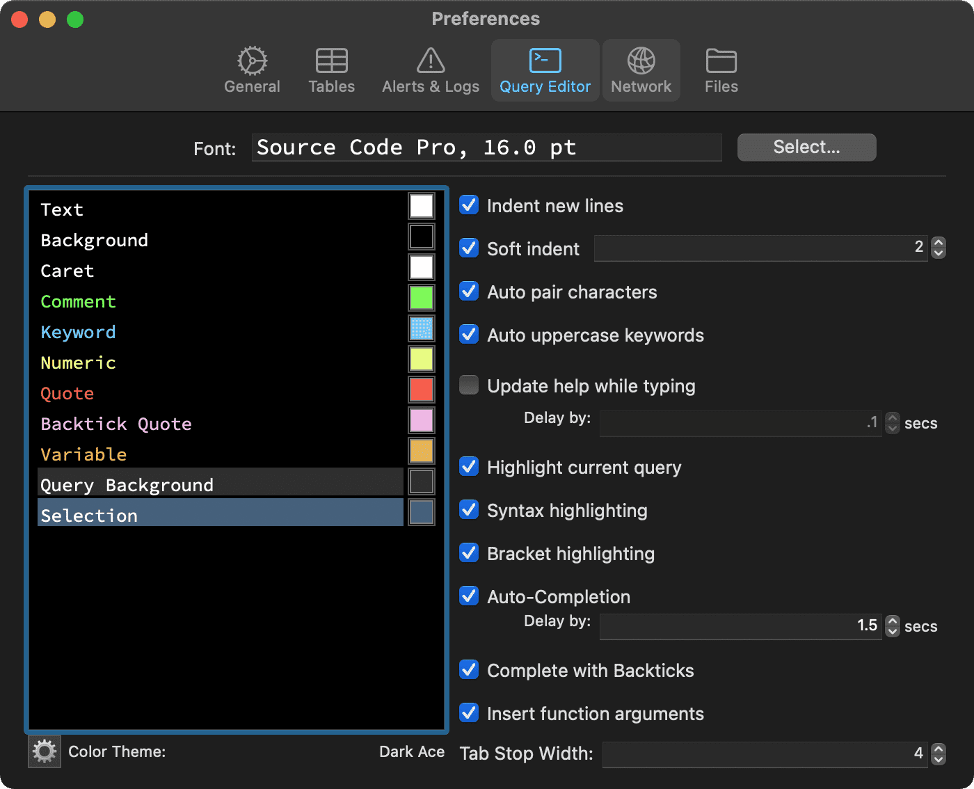 Font size changes on auto-indentation · Issue #1190 · Sequel-Ace/Sequel-Ace · GitHub