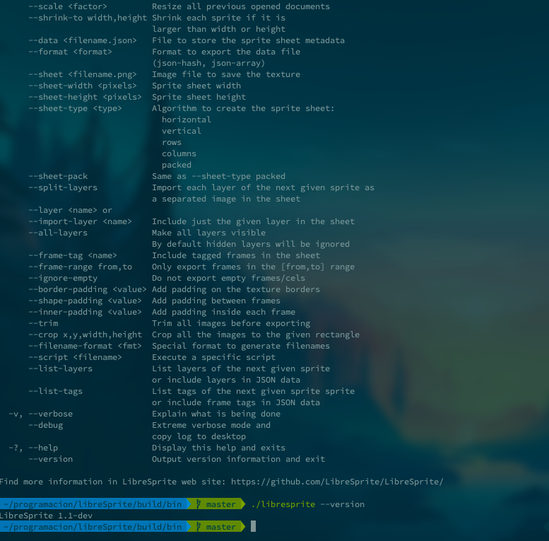 Cmd flags do not work · Issue #327 · LibreSprite/LibreSprite · GitHub