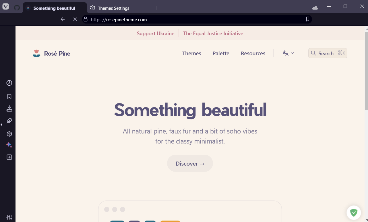 GitHub - rose-pine/vivaldi: Soho vibes for Vivaldi