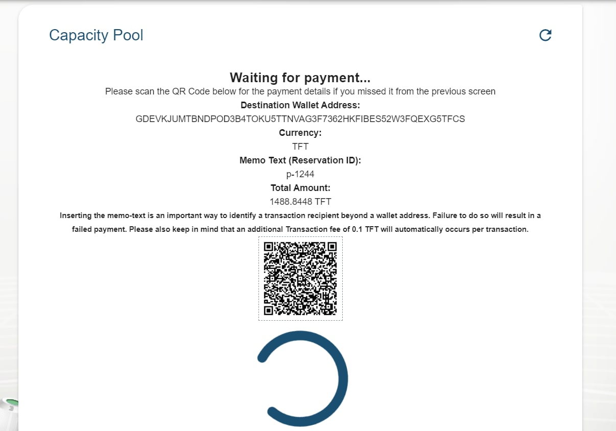 Capacity Pool not extended after payment made · Issue #1855 · threefoldtech/js-sdk · GitHub
