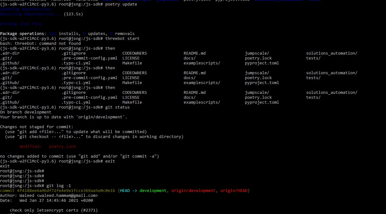 jsng local 3bot setup installer , threebot does not start · Issue #2405 · threefoldtech/js-sdk ...