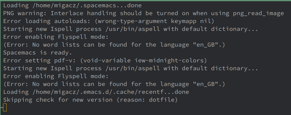 Error when installing (while loading init.el) · Issue #3361 · syl20bnr/spacemacs · GitHub