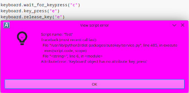 keyboard.press_key freezes autokey · Issue #820 · autokey/autokey · GitHub