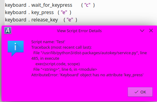 keyboard.press_key freezes autokey · Issue #820 · autokey/autokey · GitHub
