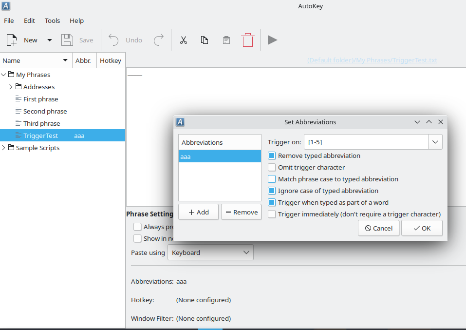 Document how user input to Trigger on works · Issue #843 · autokey ...