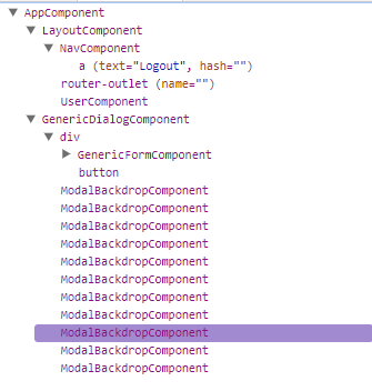 ModalBackdropComponent Multiplies · Issue #2513 · valor-software/ngx-bootstrap · GitHub