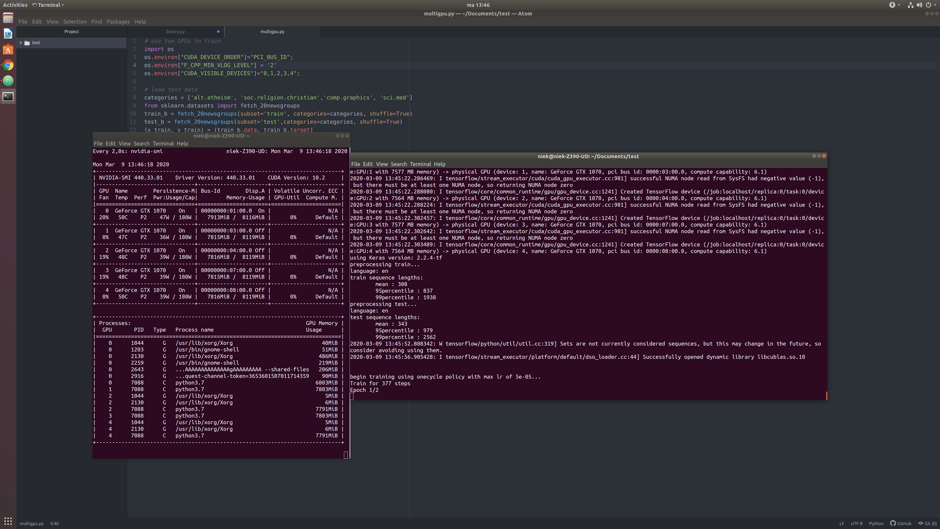 Multiple GPU support using the HuggingFace Transformers · Issue #78 · amaiya/ktrain · GitHub