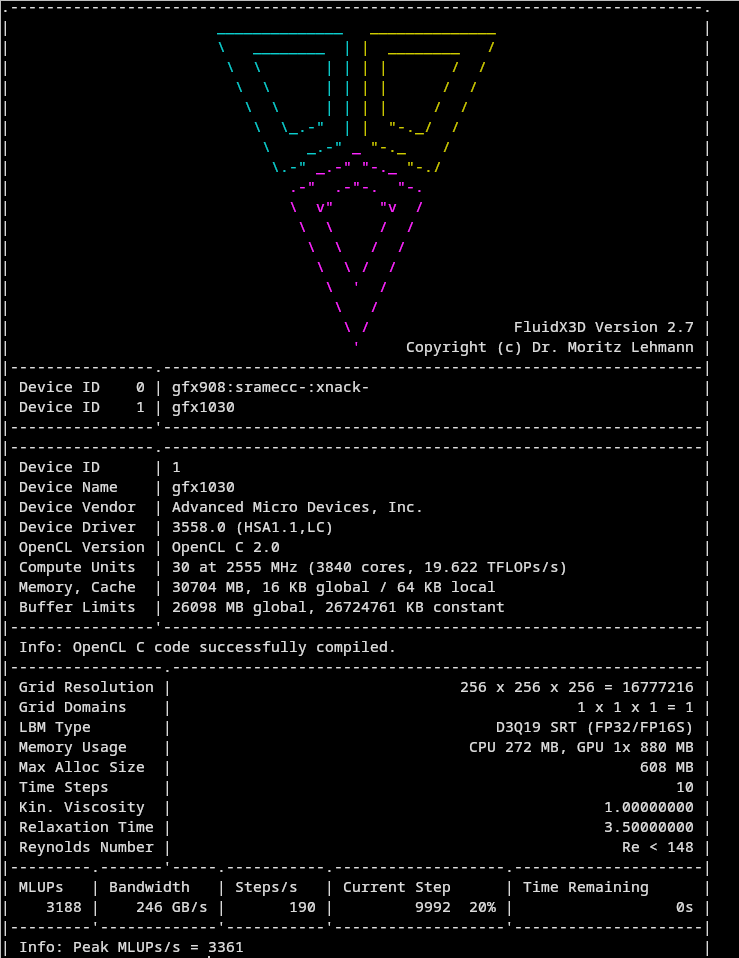 Report your benchmark results here! · Issue #8 · ProjectPhysX/FluidX3D · GitHub