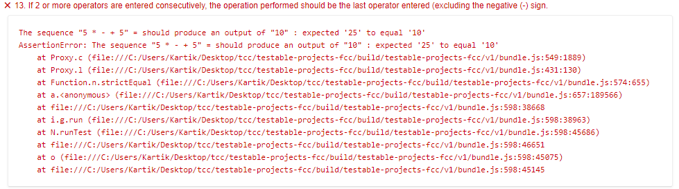 Js Calculator Test Suite · Issue 39673 · Freecodecampfreecodecamp