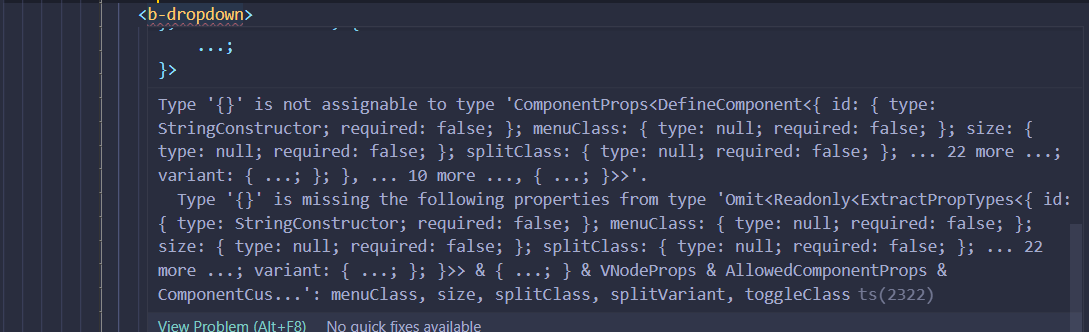 With any bootstrap components throw an type-error · Issue #906 · bootstrap-vue-next/bootstrap ...
