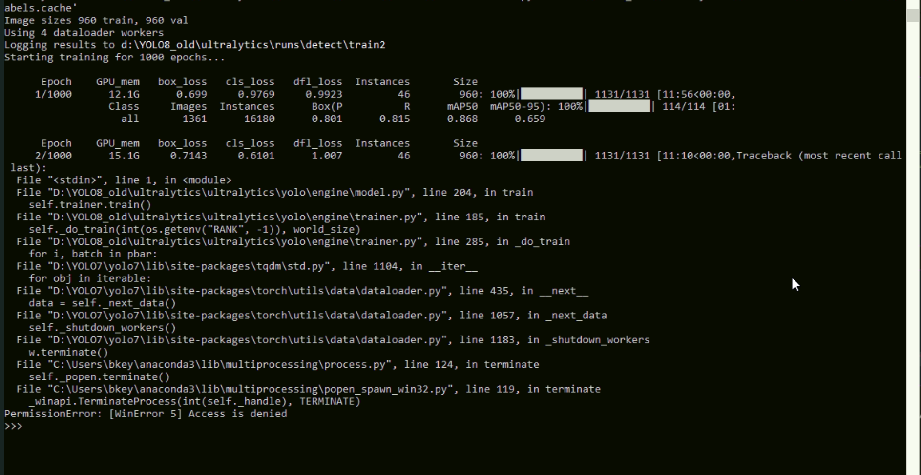 Weird PermissionDenied behaivor (dataset) even after reboot · Issue #1665 · ultralytics ...