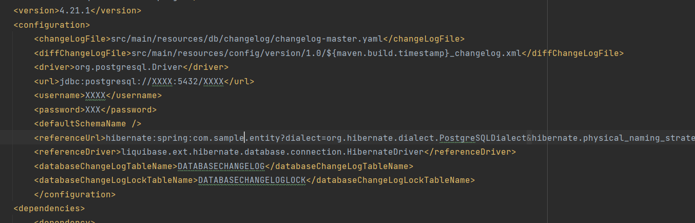 Maven Generate Diff From Entity : Error The application must supply ... Maven Generate Diff From Entity : Error The application must supply ...