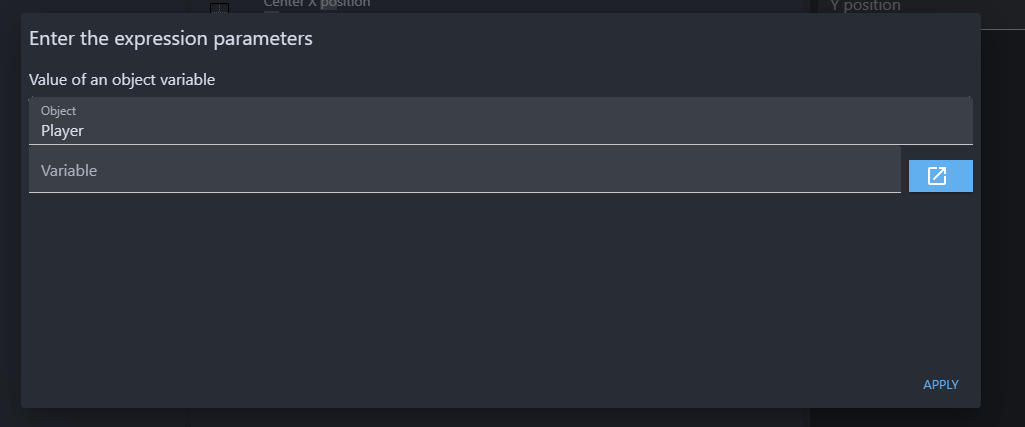 Expression Builder - object variables not in drop-down list · Issue #3932 · 4ian/GDevelop · GitHub