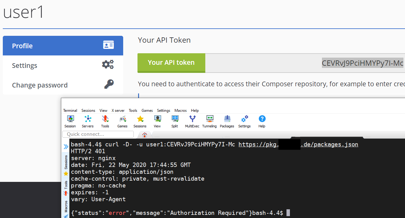 Api authorization not working · Issue #20 · vtsykun/packeton · GitHub
