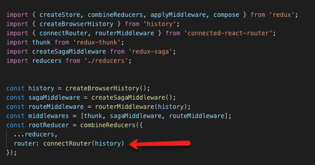 Uncaught Could not find router reducer in state tree, it must be mounted under "router" · Issue ...