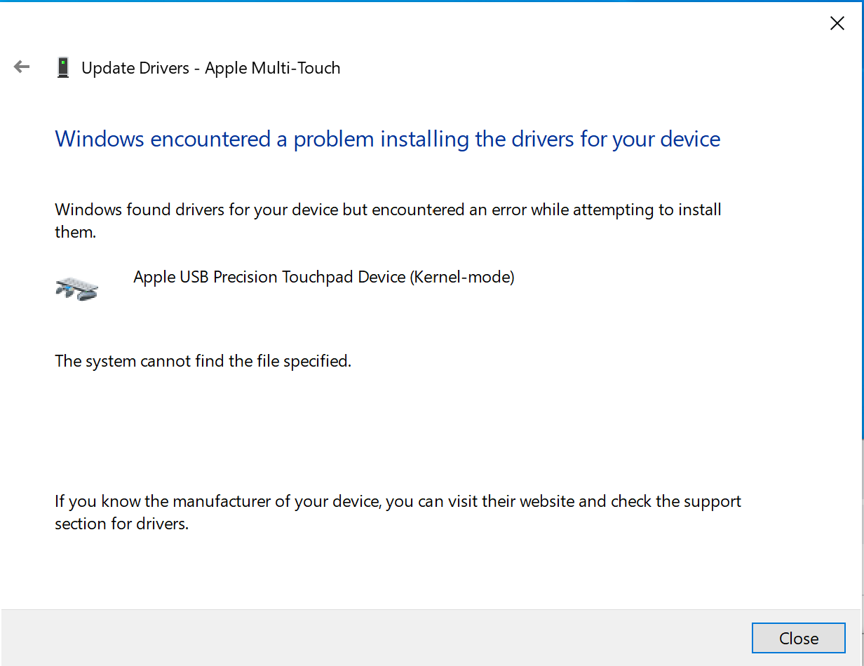 can not install the inf file on windows 10 · Issue #394 · imbushuo/mac-precision-touchpad · GitHub