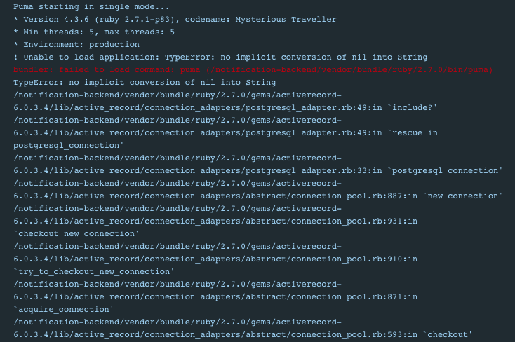 Issues running rpush init in Dockerfile · Issue #580 · rpush/rpush · GitHub