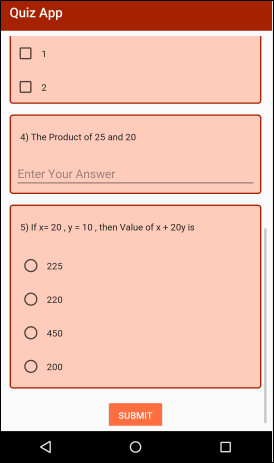 GitHub - Suhanshu123/QuizApp: Simple quiz game having 5 quesitons.