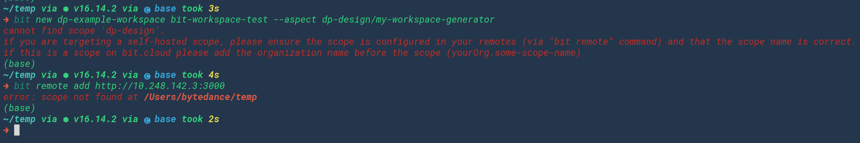 How can I use my custom workspace generator from self-hosted scope · Issue #6204 · teambit/bit ...