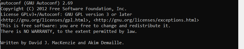 [package] autoconf/2.69: can't build on windows · Issue #4513 · conan-io/conan-center-index · GitHub