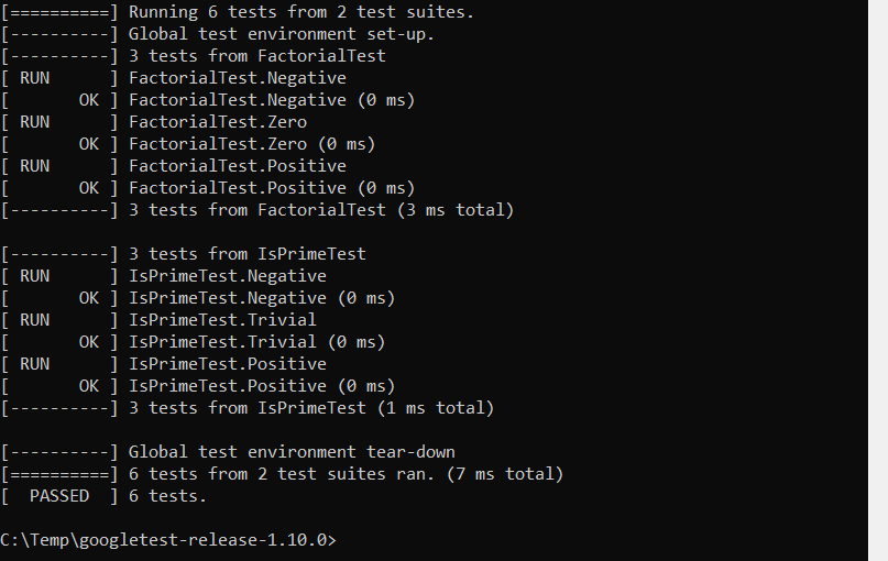 [package] gtest/1.8.1: fatal error LNK1120: 21 unresolved externals ...