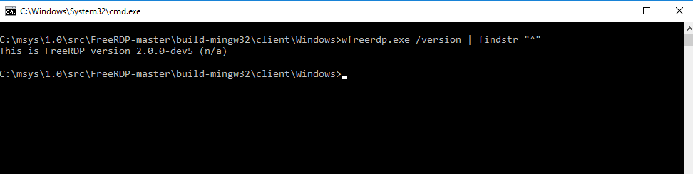 Building FreeRDP server & client on Windows · Issue #5026 · FreeRDP ...