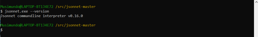 jsonnet: command not found, but it's available via vcpkg search jsonnet · Issue #13173 ...