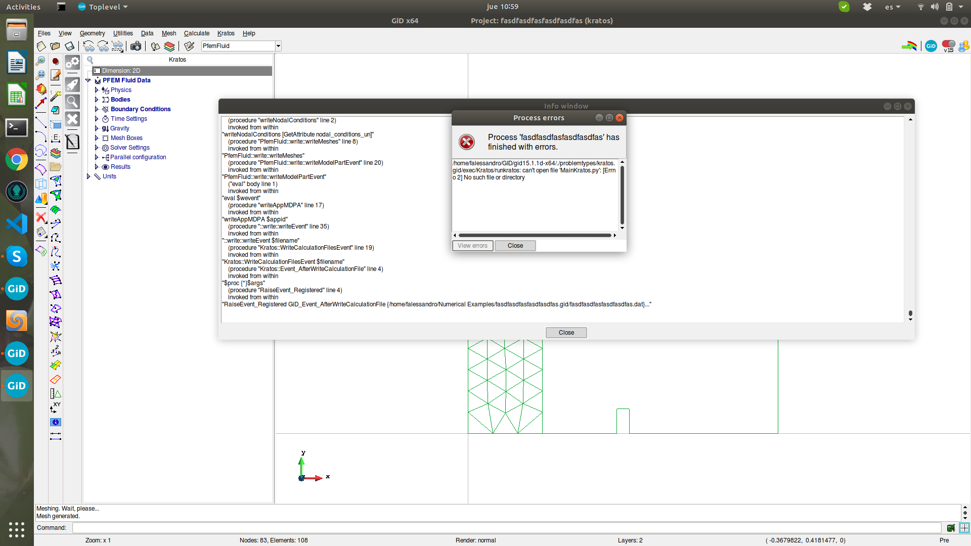 [PfemFluid] another bug · Issue #841 · KratosMultiphysics/GiDInterface · GitHub