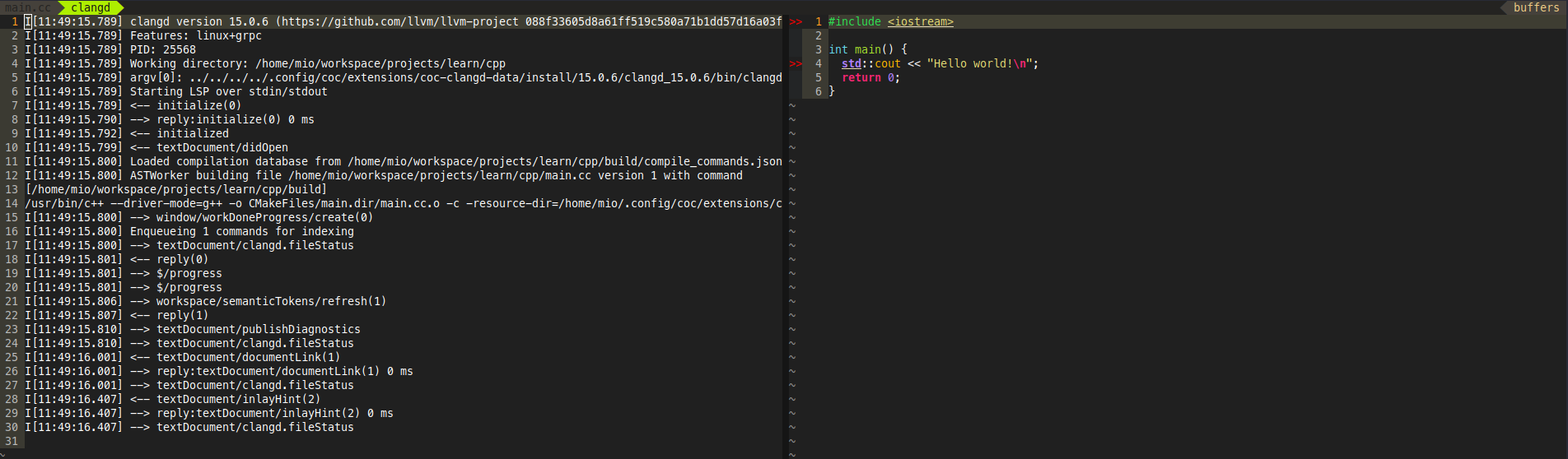 clangd doesn't find std header? · clangd clangd · Discussion #1497 · GitHub