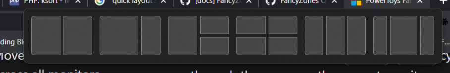 Fancy zone quick layout switch bar does not work. · Issue #27427 · microsoft/PowerToys · GitHub