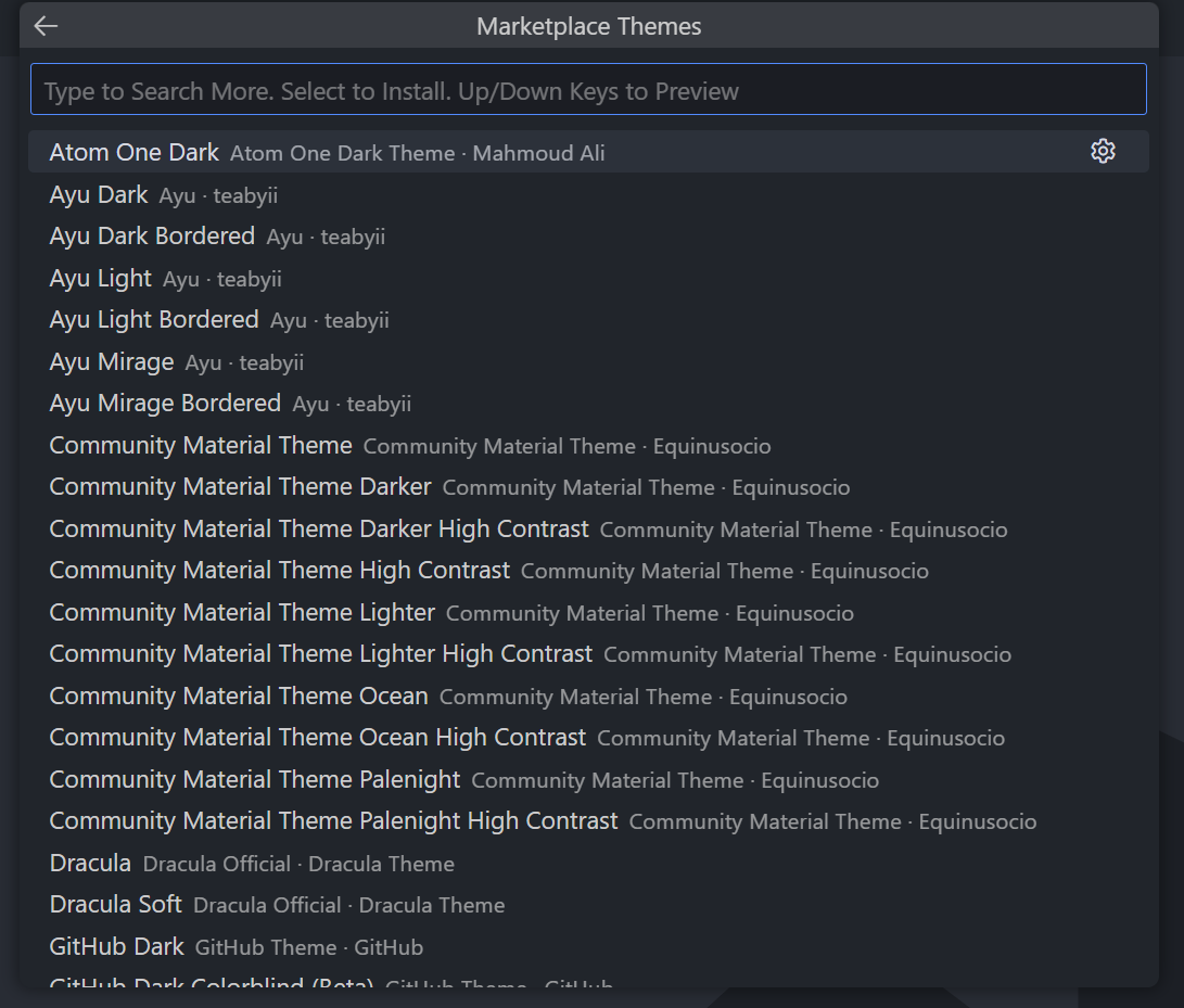 Add Ui To Preview And Install Colorschemes Like Vscode · Issue 15730