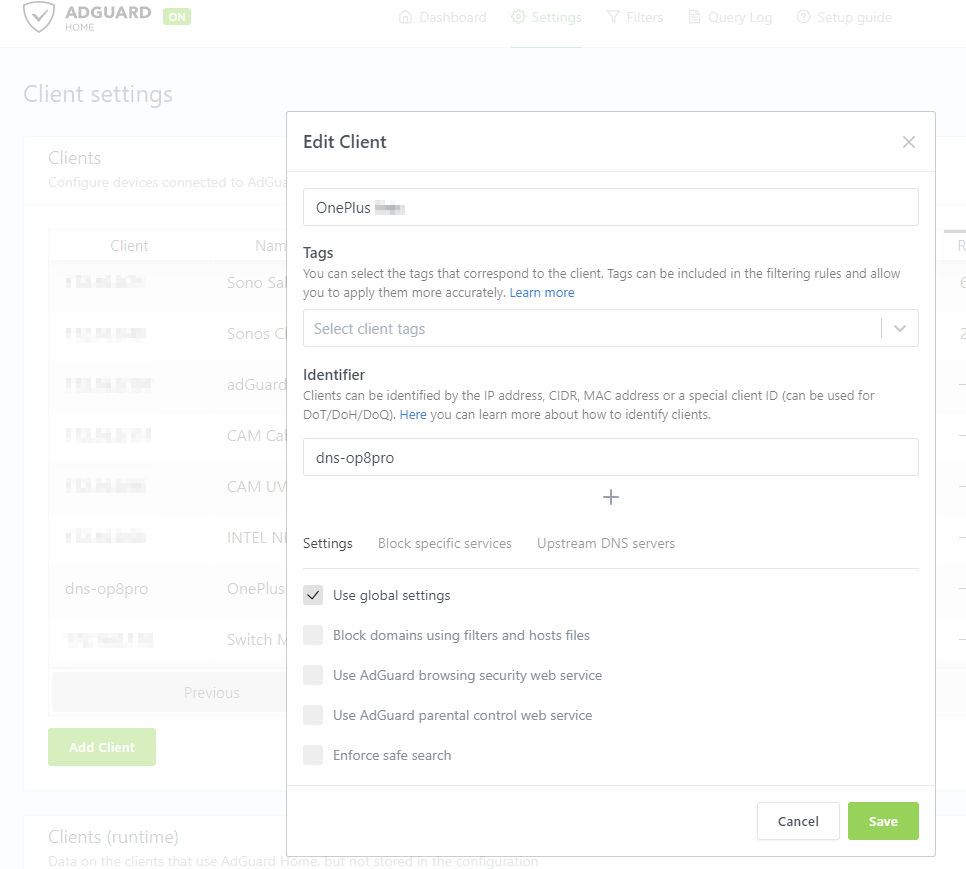 Client ID do not show in log · Issue #2696 · AdguardTeam/AdGuardHome · GitHub
